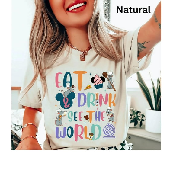 Ratatouille Remy Chef T-Shirt, Disney Remy Eat & Drink See The World ...