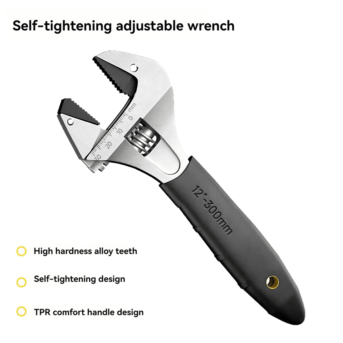 Ratchet Adjustable Wrench Self-Tightening Adjustable Wrench Multi ...