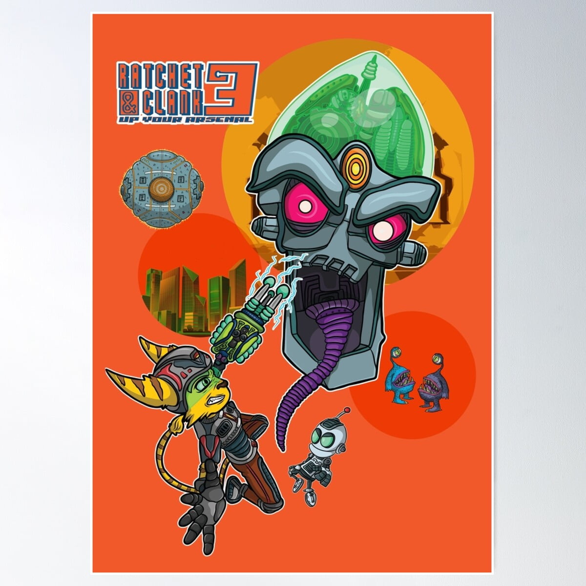 Ratchet And Clank 3 Alt Poster Wall Art, Modern Wall Decor For Living ...
