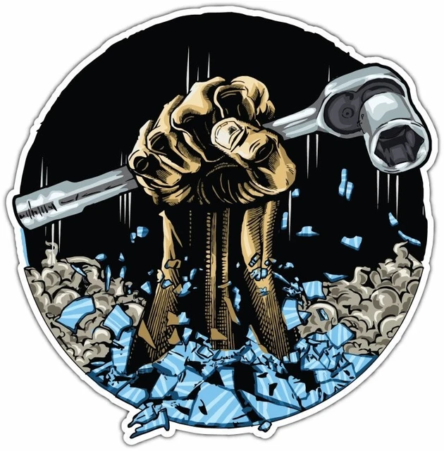 Ratchet Auto Repair Mechanic Tool Car Window Stickerphone Decal Water ...