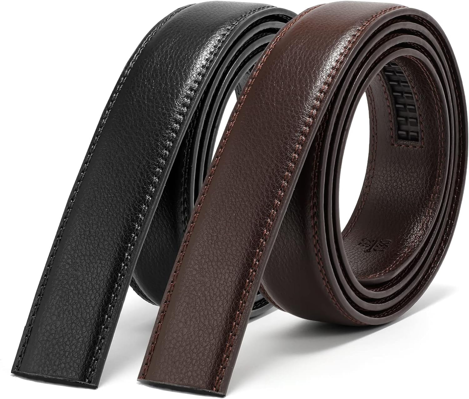 Ratchet Belt Replacement Strap 1 1/8", Leather Belt Strap for 35MM ...