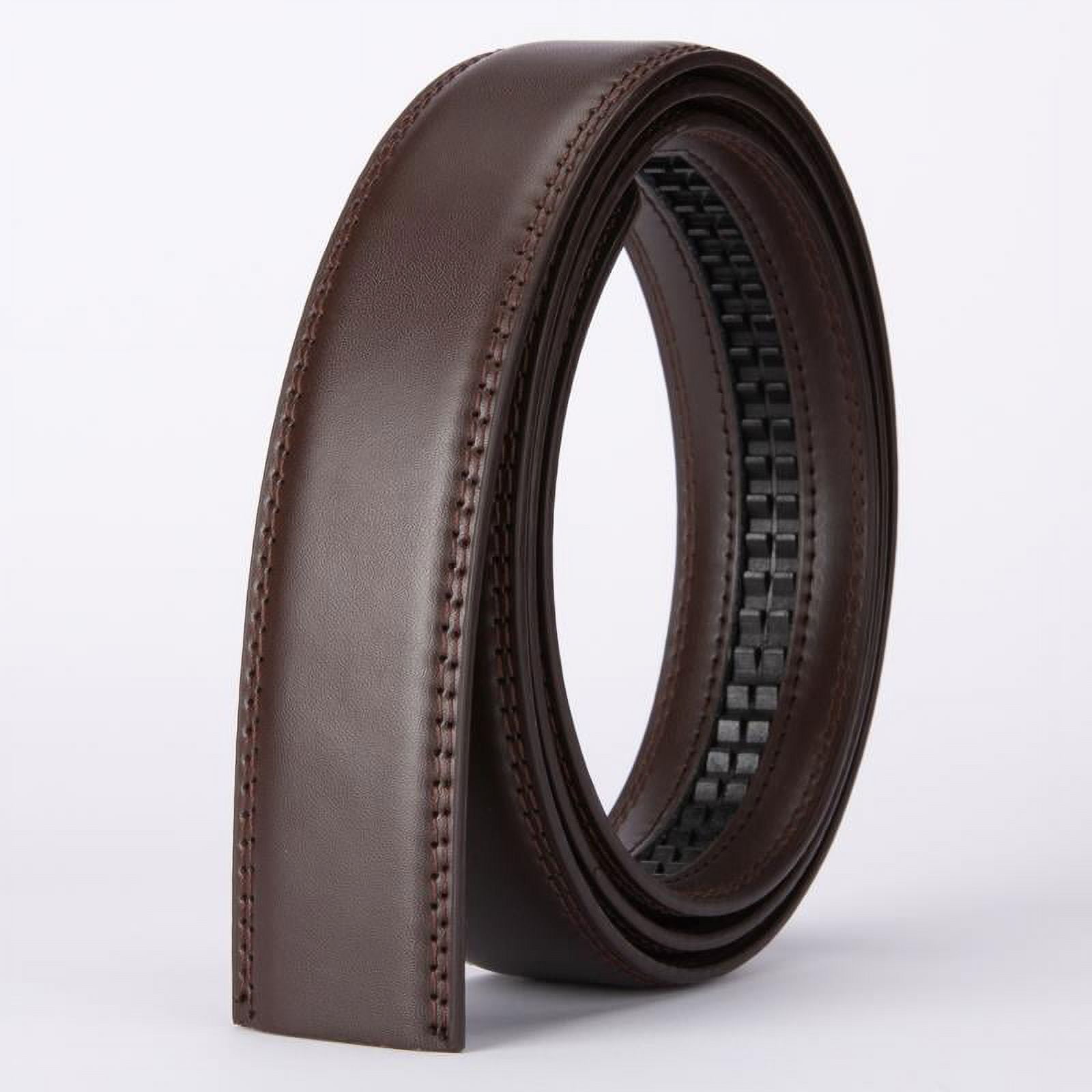 Ratchet Belt Replacement Strap 1 3/8”. Leather Belt Strap for 40MM Slide Click Buckle - Walmart.com