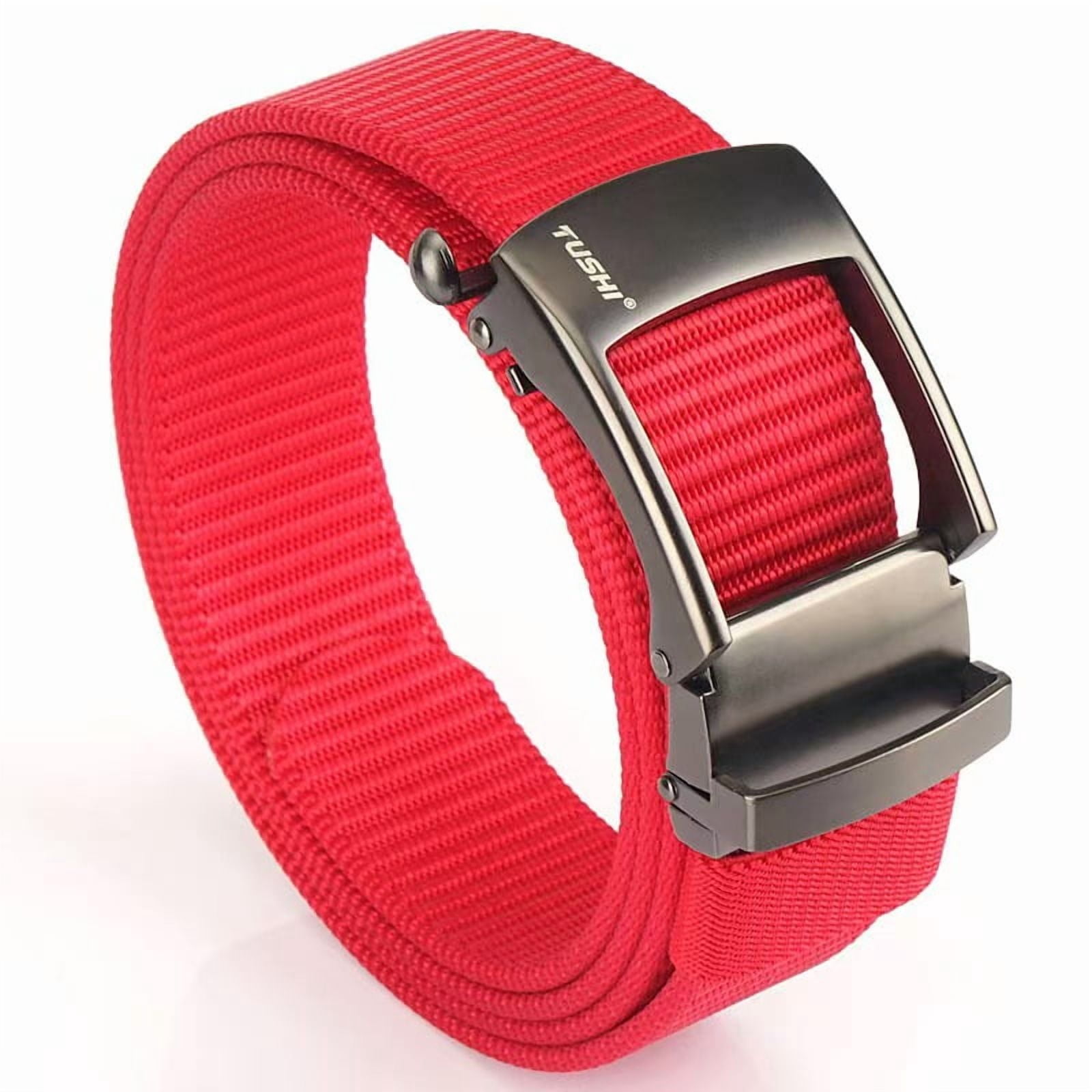 Ratchet Belt for Men – 1 3/8" Nylon Web Click Belt with Slide Buckle ...