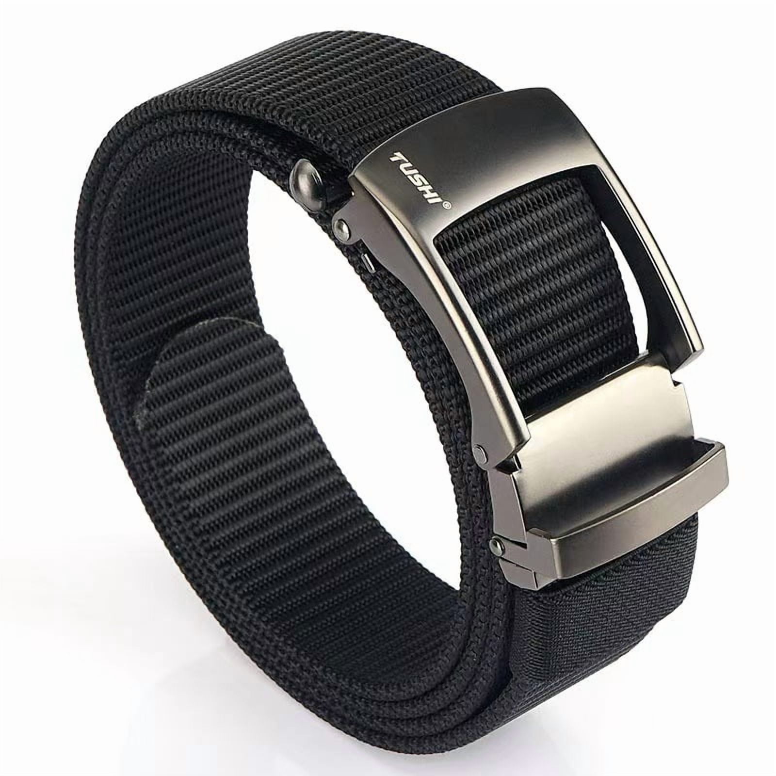 Ratchet Belt for Men – 1 3/8" Nylon Web Click Belt with Slide Buckle ...