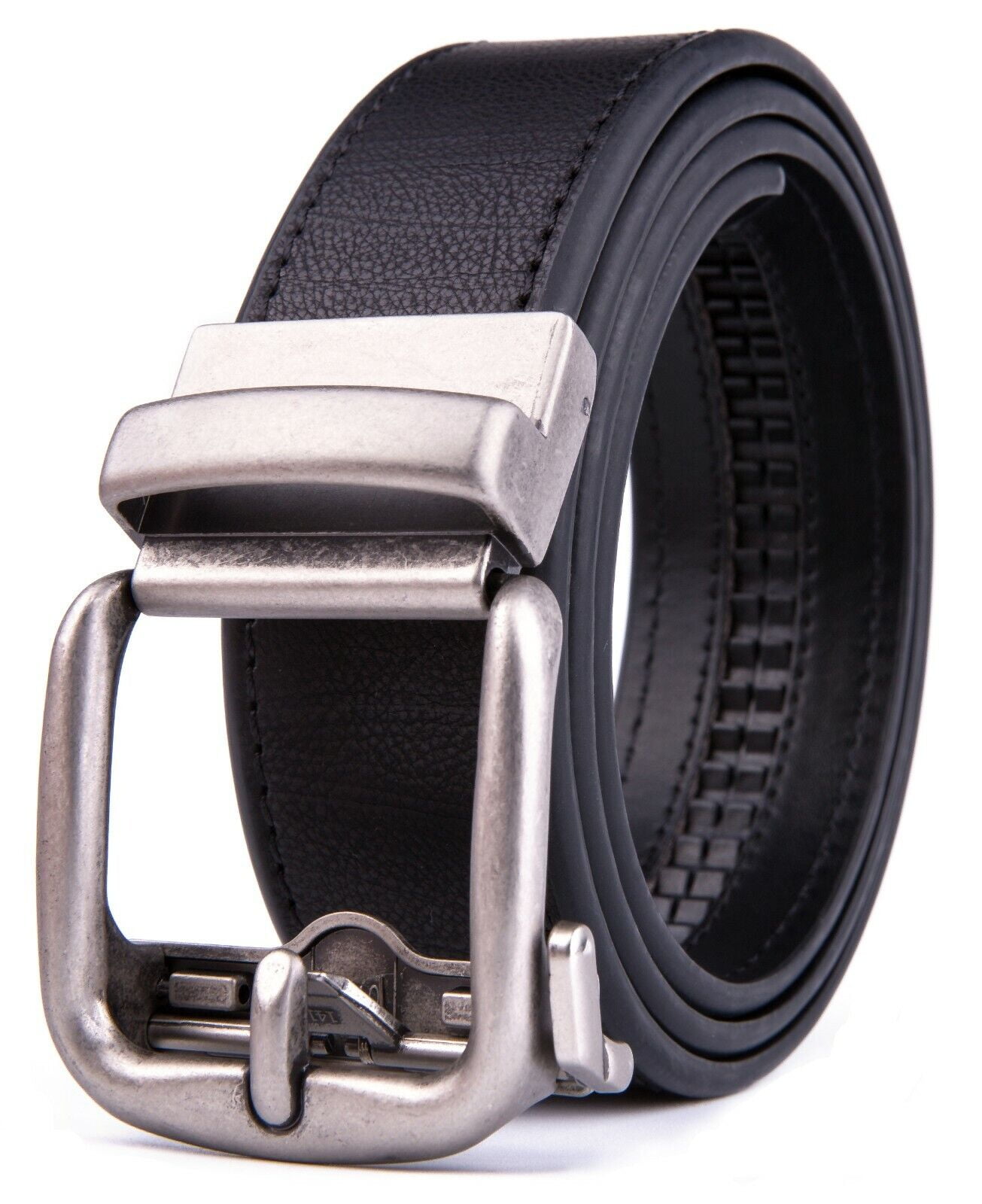Ratchet Belt for Men Leather Dress Belts with Automatic Buckle,1.5inch ...