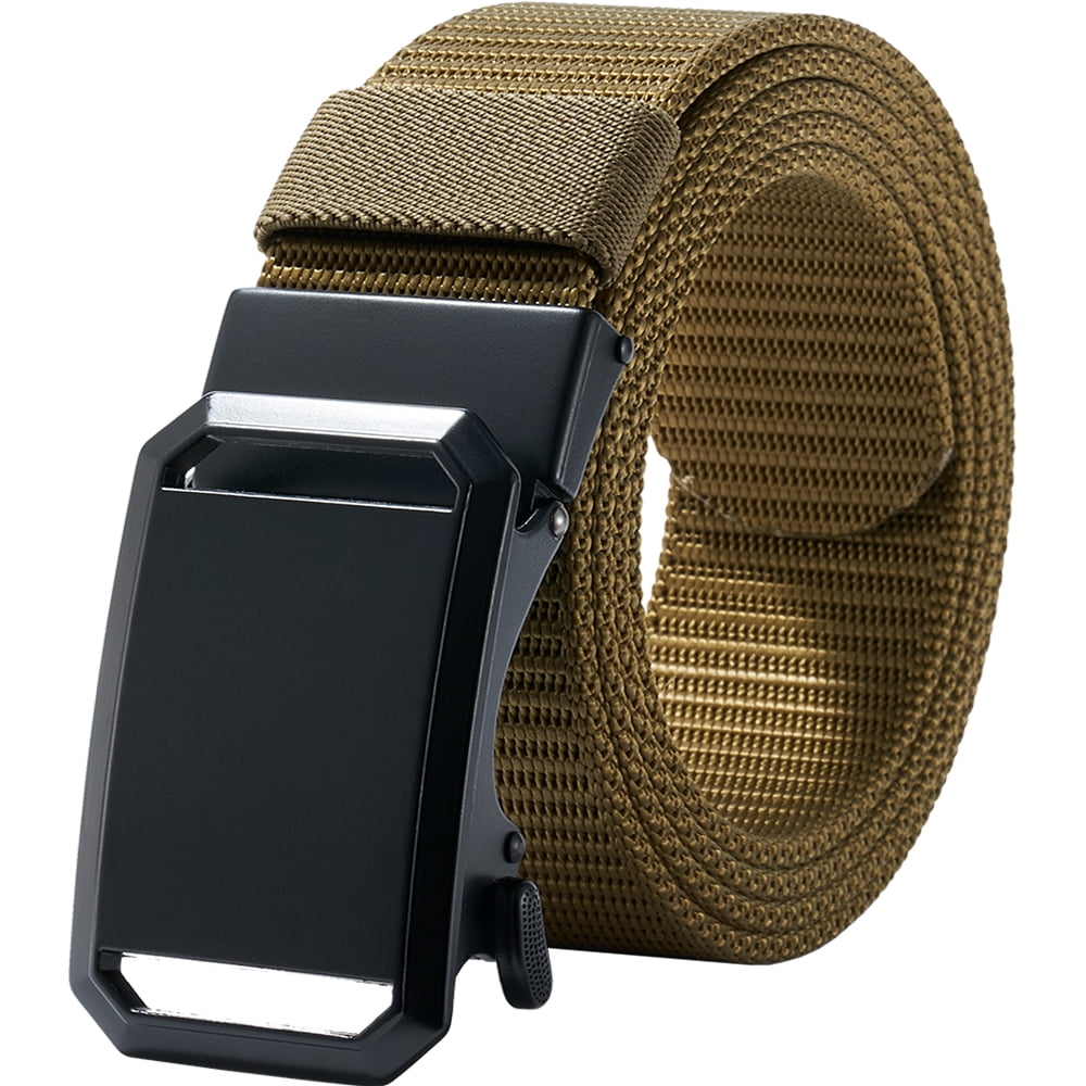 LionVII Heavy Duty Ratchet Belts for Men, 1 3/8" Nylon Strap with Click ...