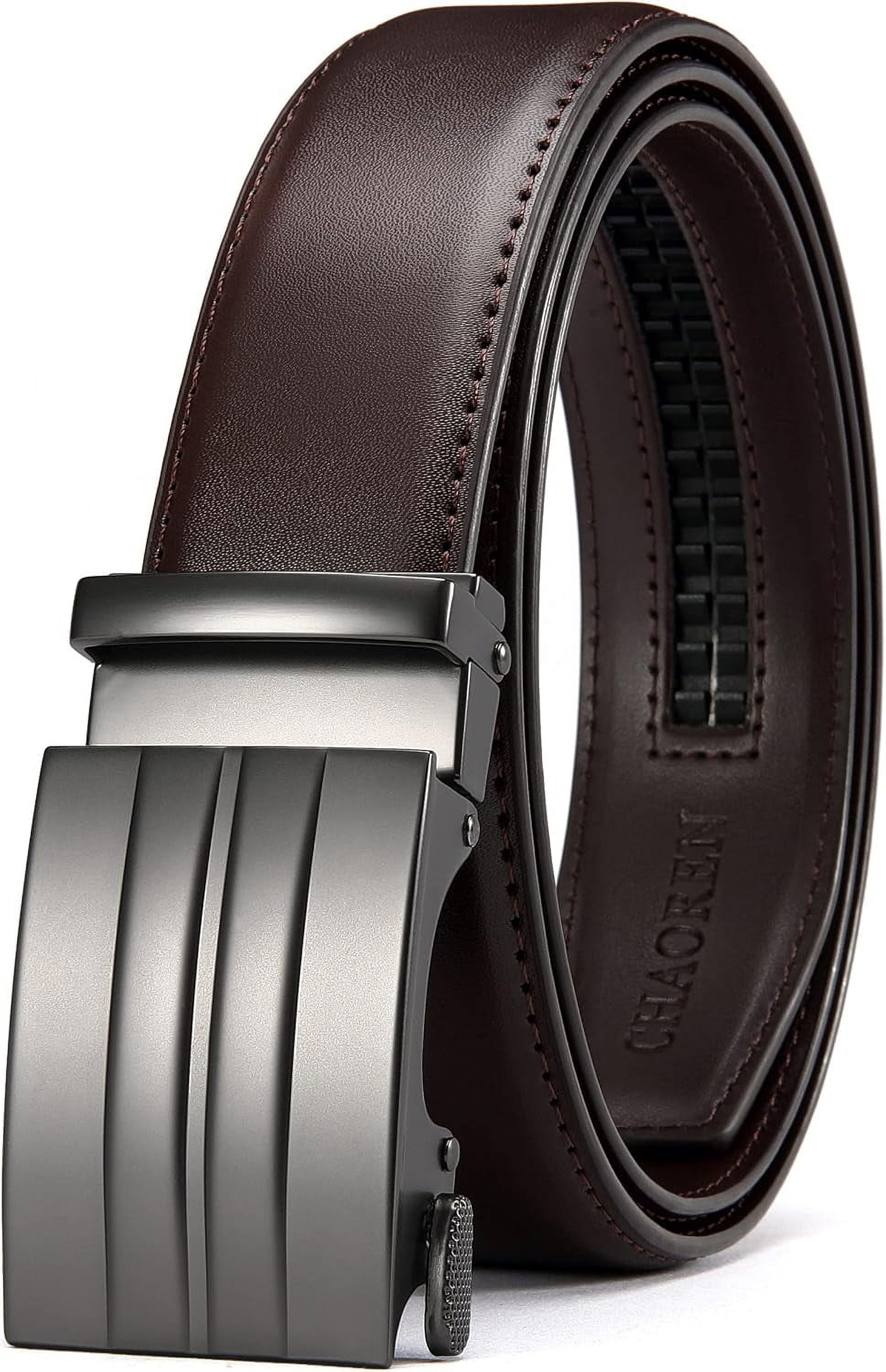 Ratchet Belts for Men - Mens Leather Belt 1 3/8" for Dress Pants ...