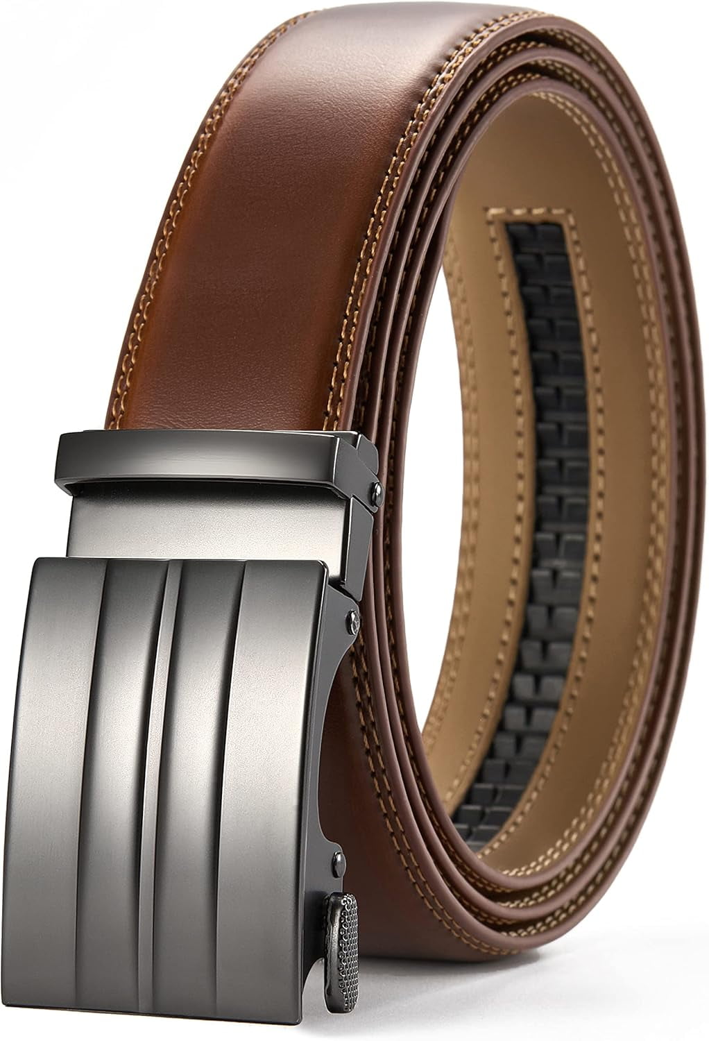 Ratchet Belts for Men - Mens Leather Belt 1 3/8" for Dress Pants ...