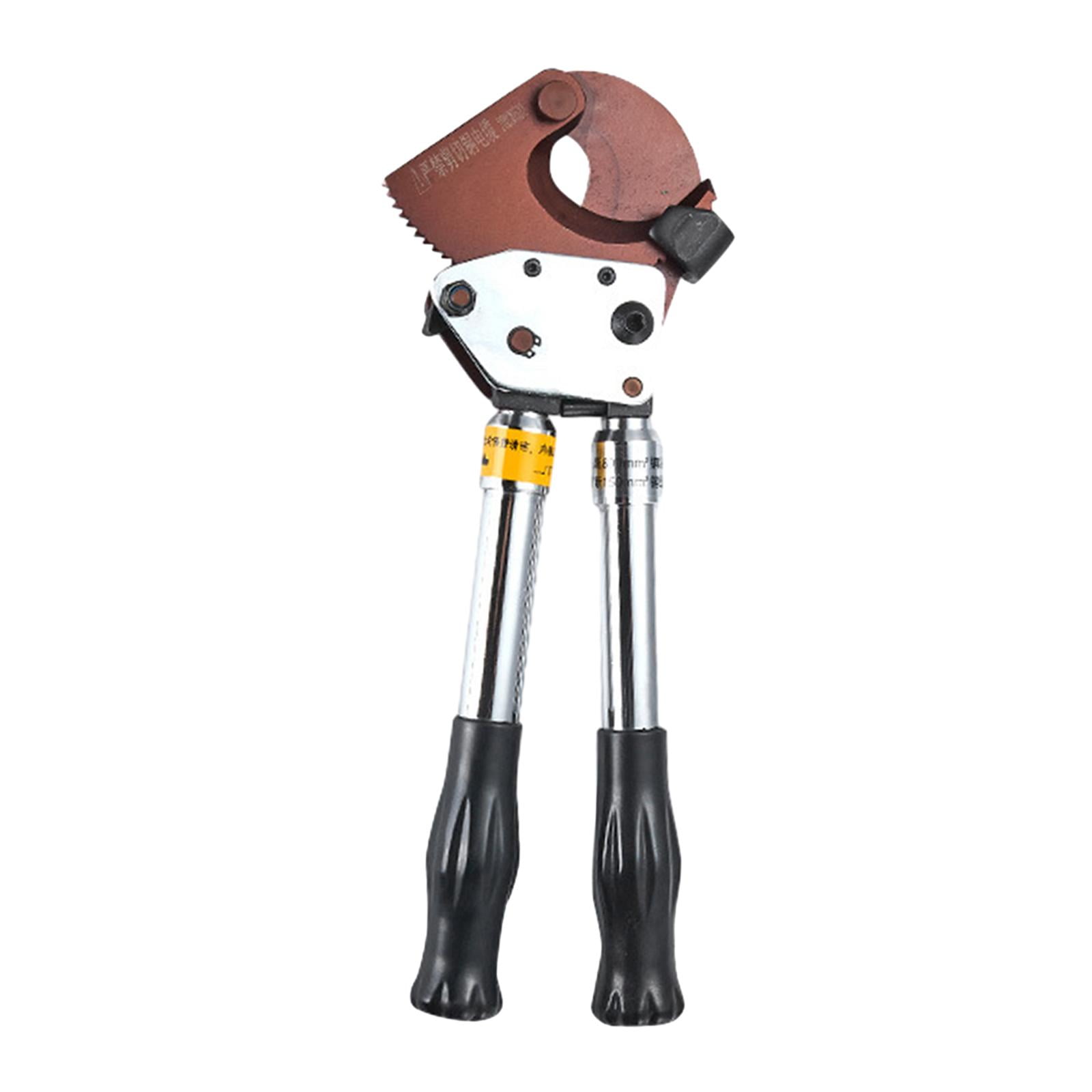 Ratchet Cable Cutter Scissors Pliers, Retractable Handles, Heavy Duty ...