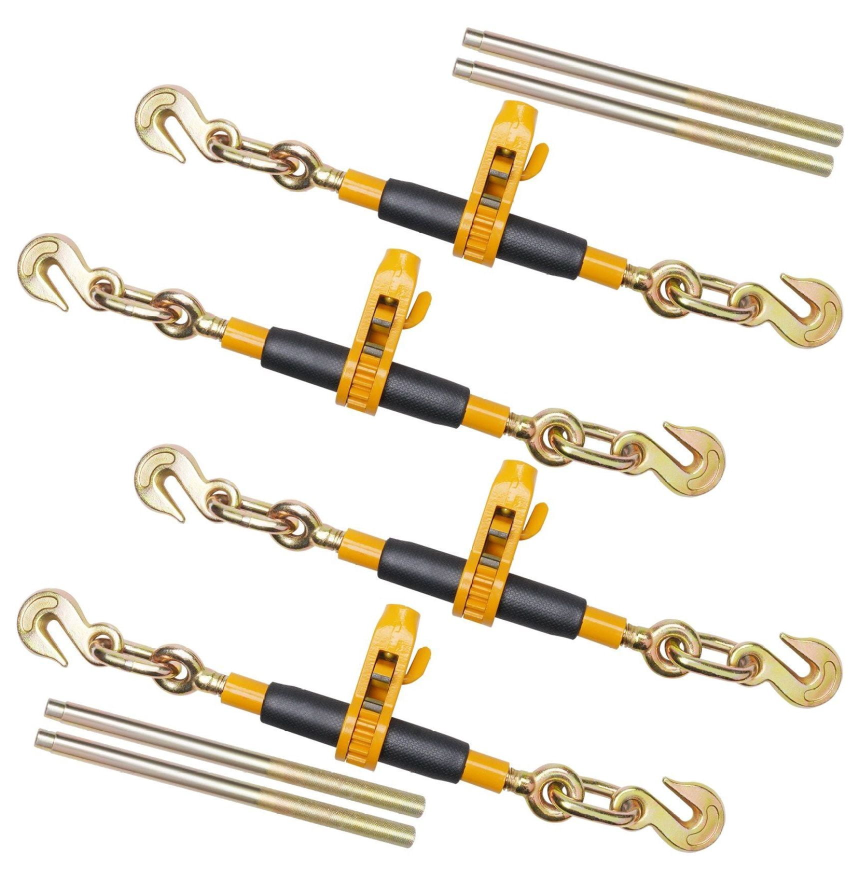 Ratchet Chain Binder 3/8"-1/2", 12000lbs Heavy Duty Load Binders, G80 ...