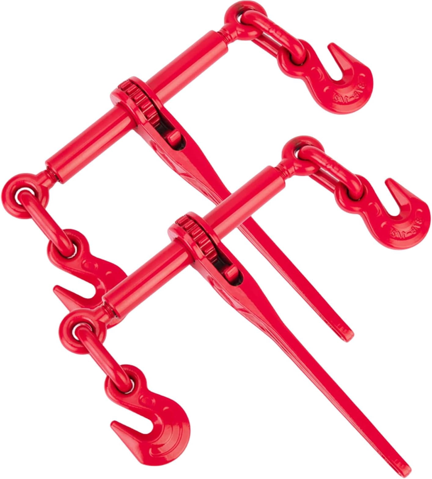 Ratchet Chain Binder 3/8 to 1/2 Inch, 2 Pack Load Binders 9200 LBS ...