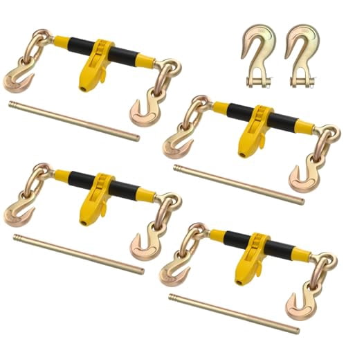 Ratchet Chain Binders 5/16" - 3/8", Heavy-Duty Load Binders for Tow ...