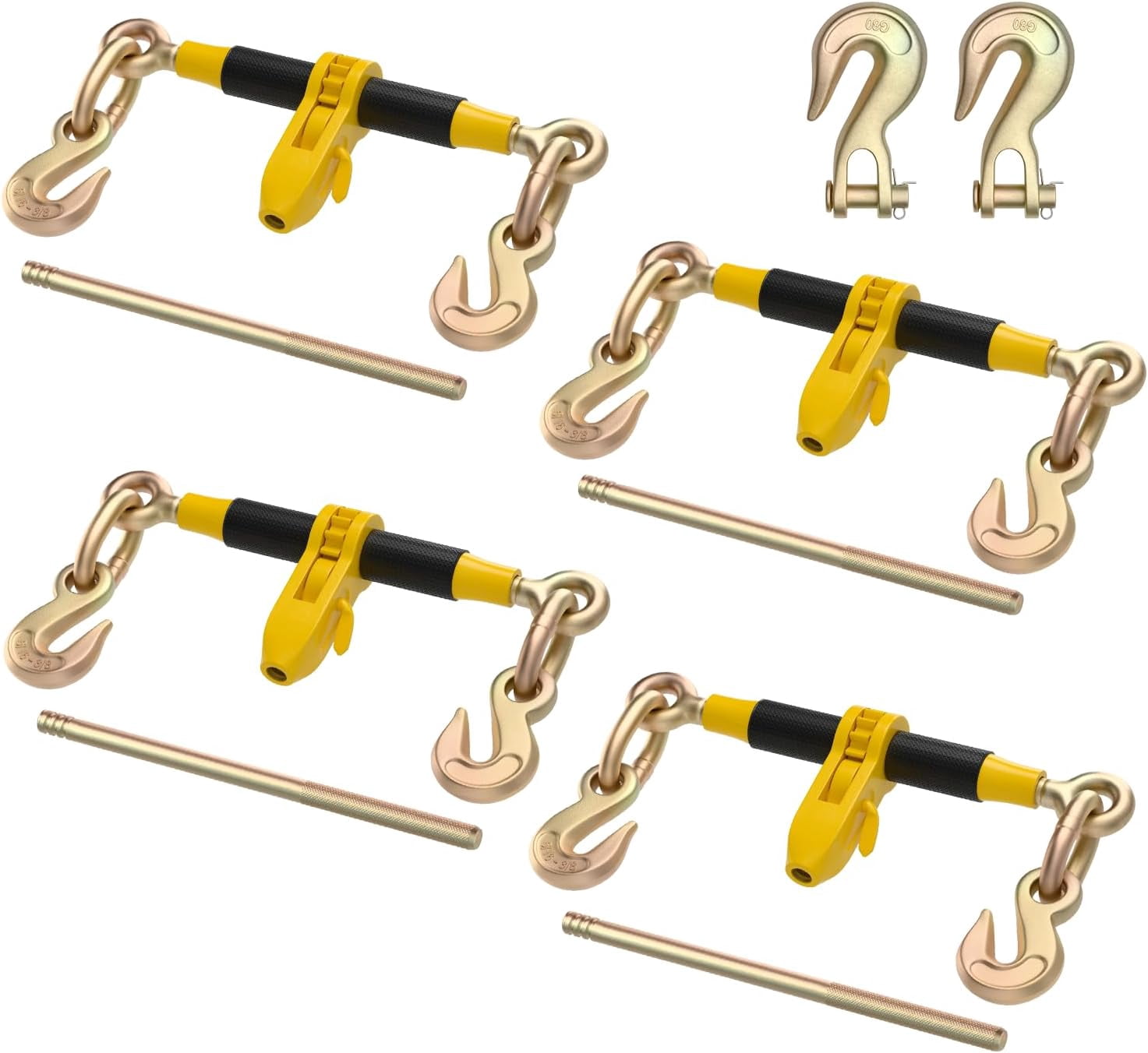 Ratchet Chain Binders 5/16" - 3/8", Heavy-Duty Load Binders for Tow ...