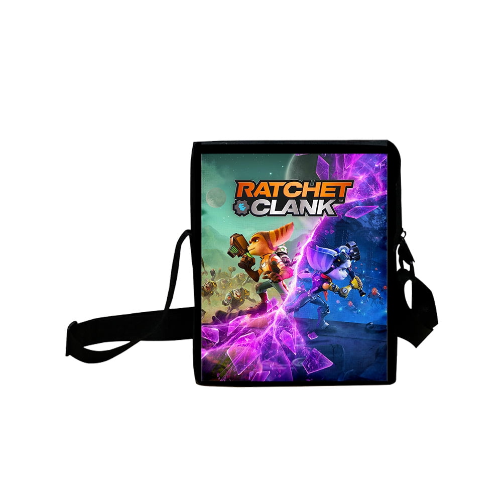 Ratchet & Clank Rift Apart Game Merch One Shoulder School Bag Travel ...