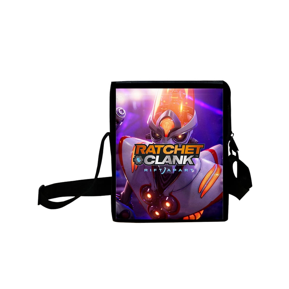 Ratchet & Clank Rift Apart Game Merch One Shoulder School Bag Travel ...