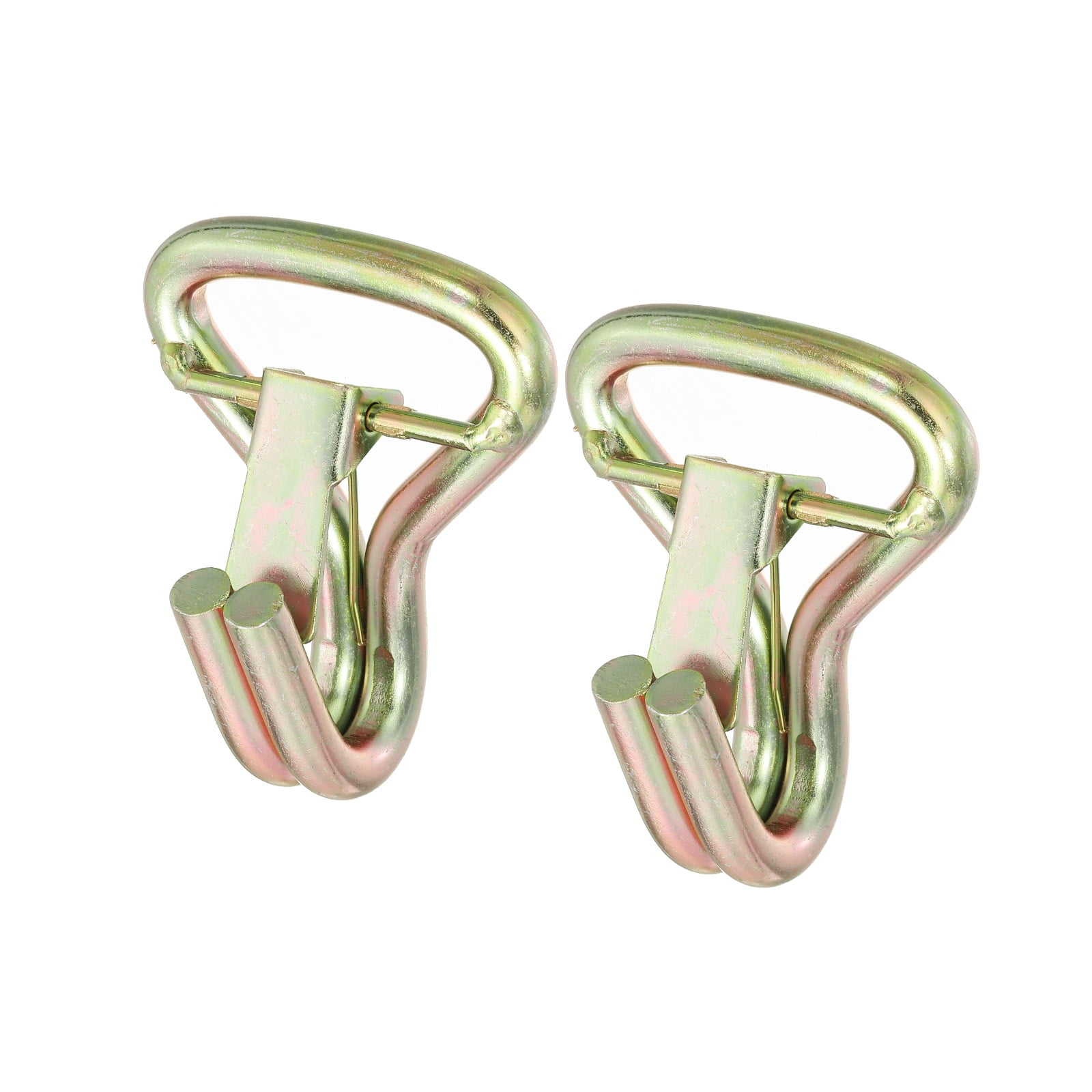 Ratchet Double J Strap Hook with Latch Load 6613 Lbs Zinc Color for 2 ...