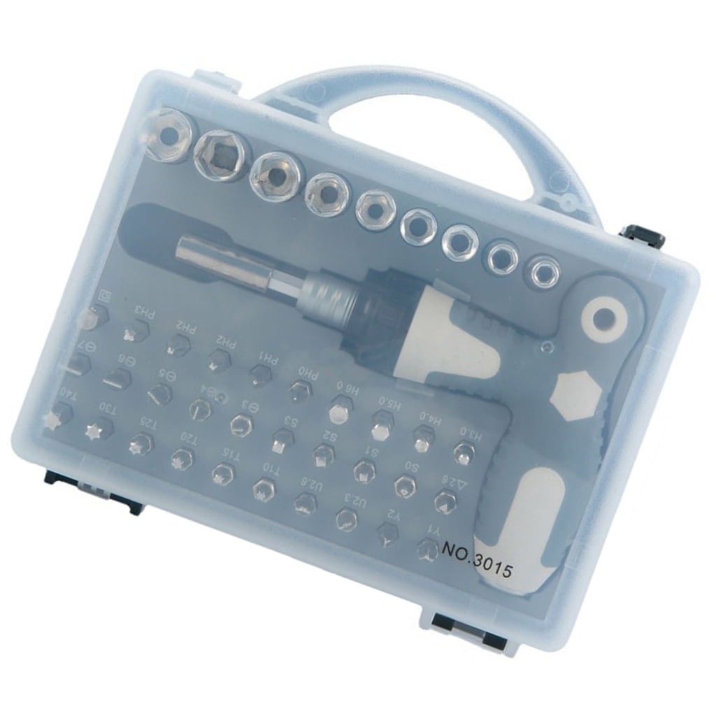 Ratchet Handle Screwdriver Bit and Socket Set Adjustable Ratchet ...