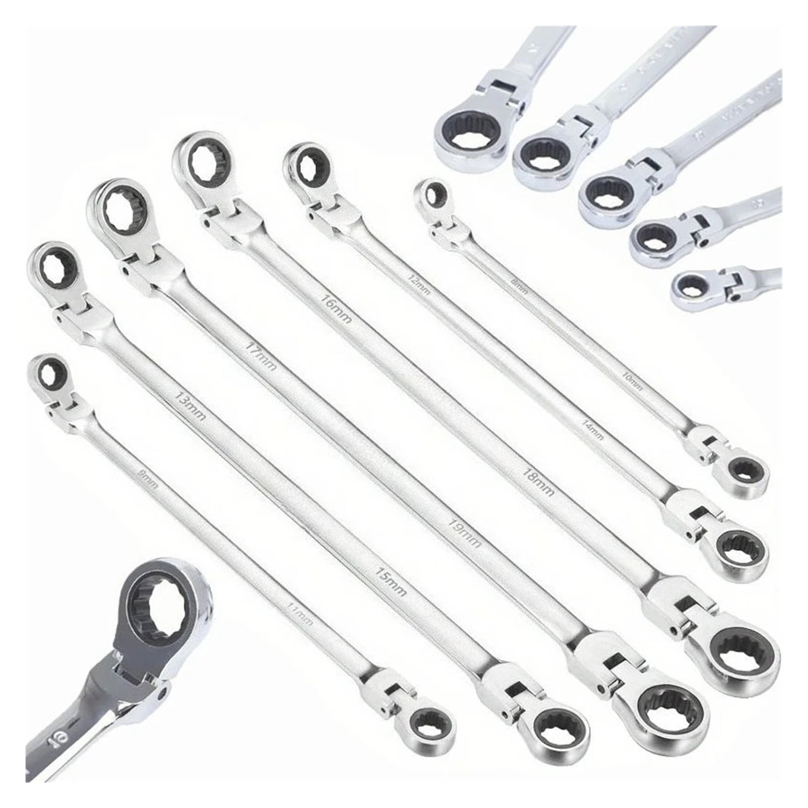 Ratchet Keys Torque Wrench Extra Long Flex-Head Ratcheting Wrenches ...
