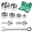 Ratchet Knockout Hole Punch Driver Kit, 1/2" to 2" Slug-Buster Knockout ...