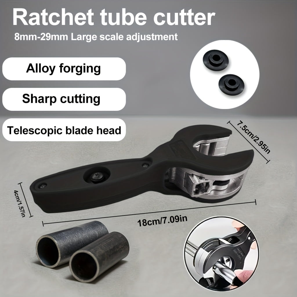 Ratchet Pipe Cutter - Hand Tool for Copper, Aluminum, Iron, Stainless ...