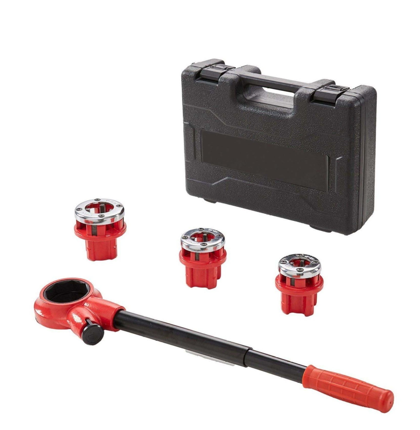 Ratchet Pipe Threader Kit 1/2" 3/4" 1" NPT - Manual Pipe Threading Tool ...