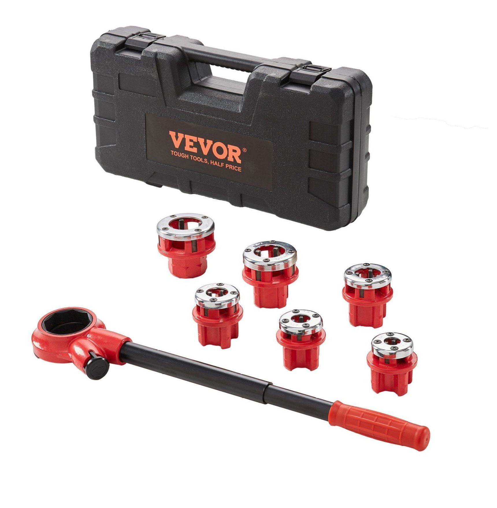 Ratchet Pipe Threader Kit, 1/4" NPT - 1-1/4" NPT Manual Ratcheting Pipe ...