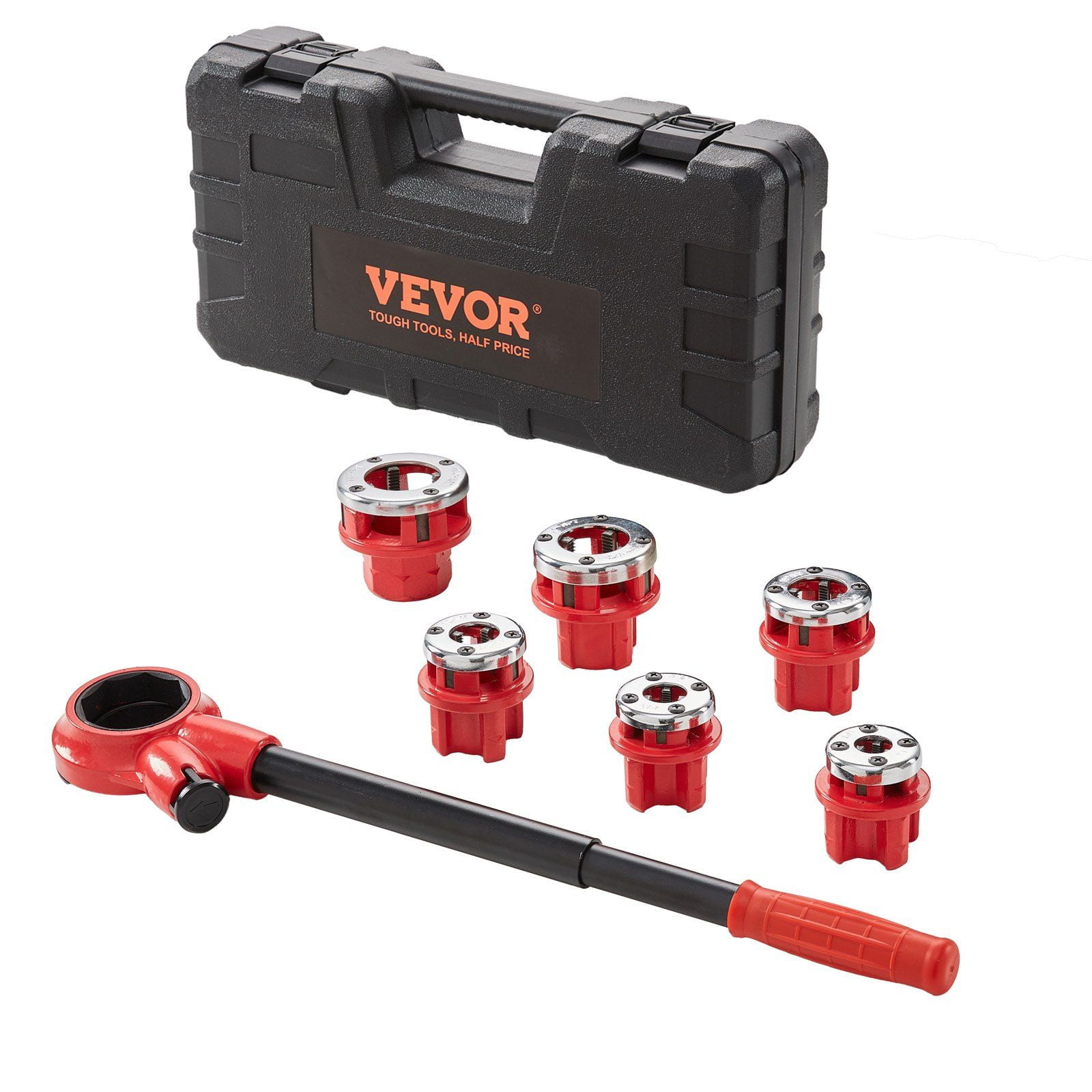 Ratchet Pipe Threader Kit, 1/4" NPT - 1-1/4" NPT Manual Ratcheting Pipe ...