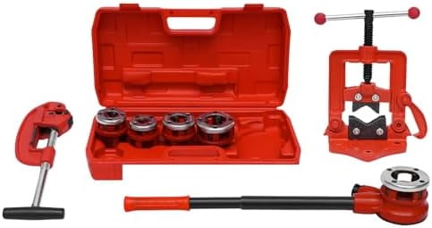 Ratchet Pipe Threader Kit Pipe Threader Ratchet Type Portable Pipe ...
