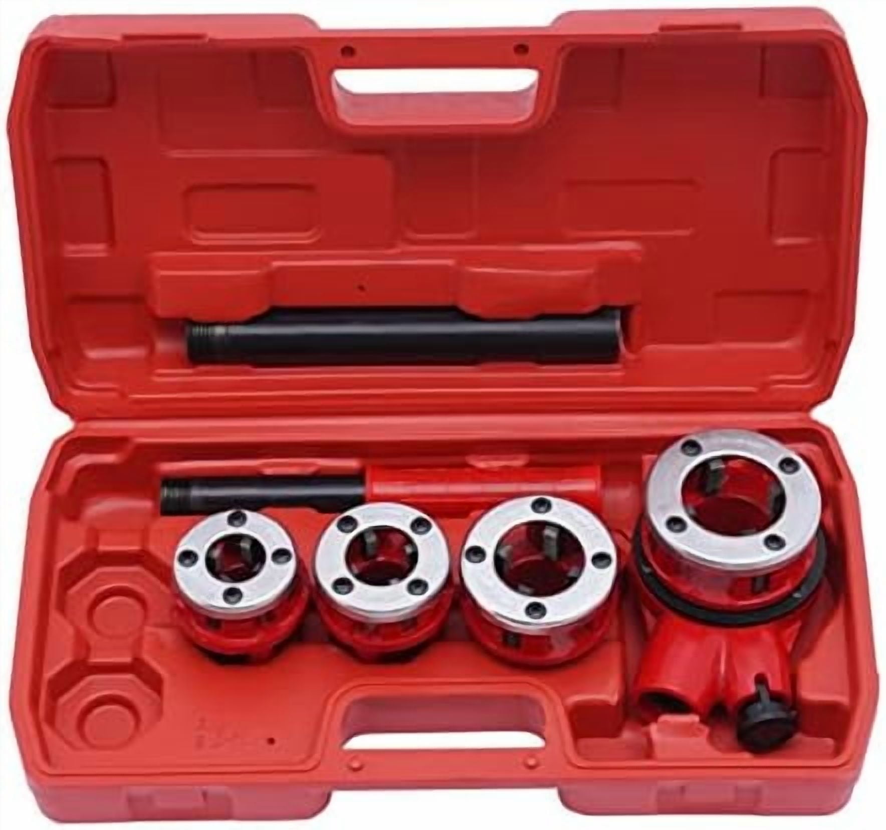 Ratchet Pipe Threader kit BSPT Thread Manual Cutting Steel Threader ...