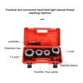 Ratchet Pipes Threader Kit,Set With 4pcs Manual Pipes Iron Portable Kit ...
