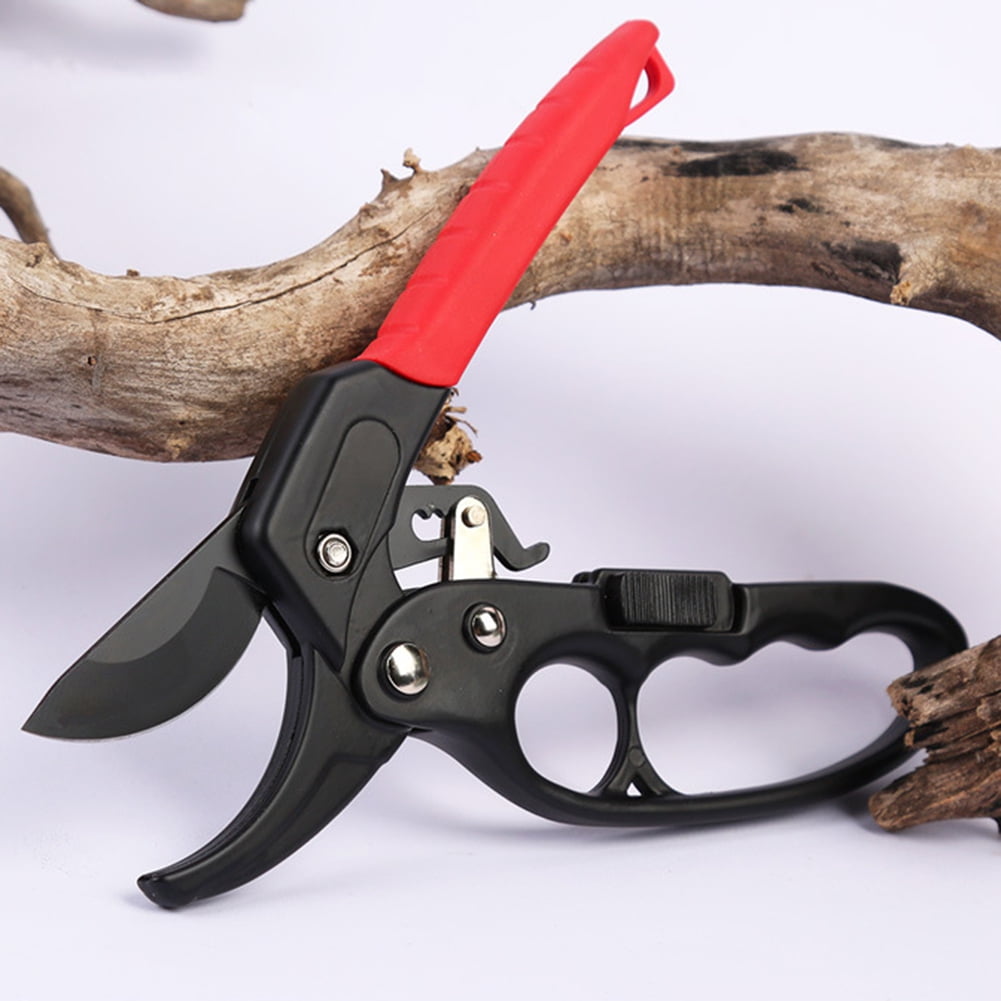 Ratchet Pruning Shears Gardening Tool – Anvil Pruner Garden Shears with ...