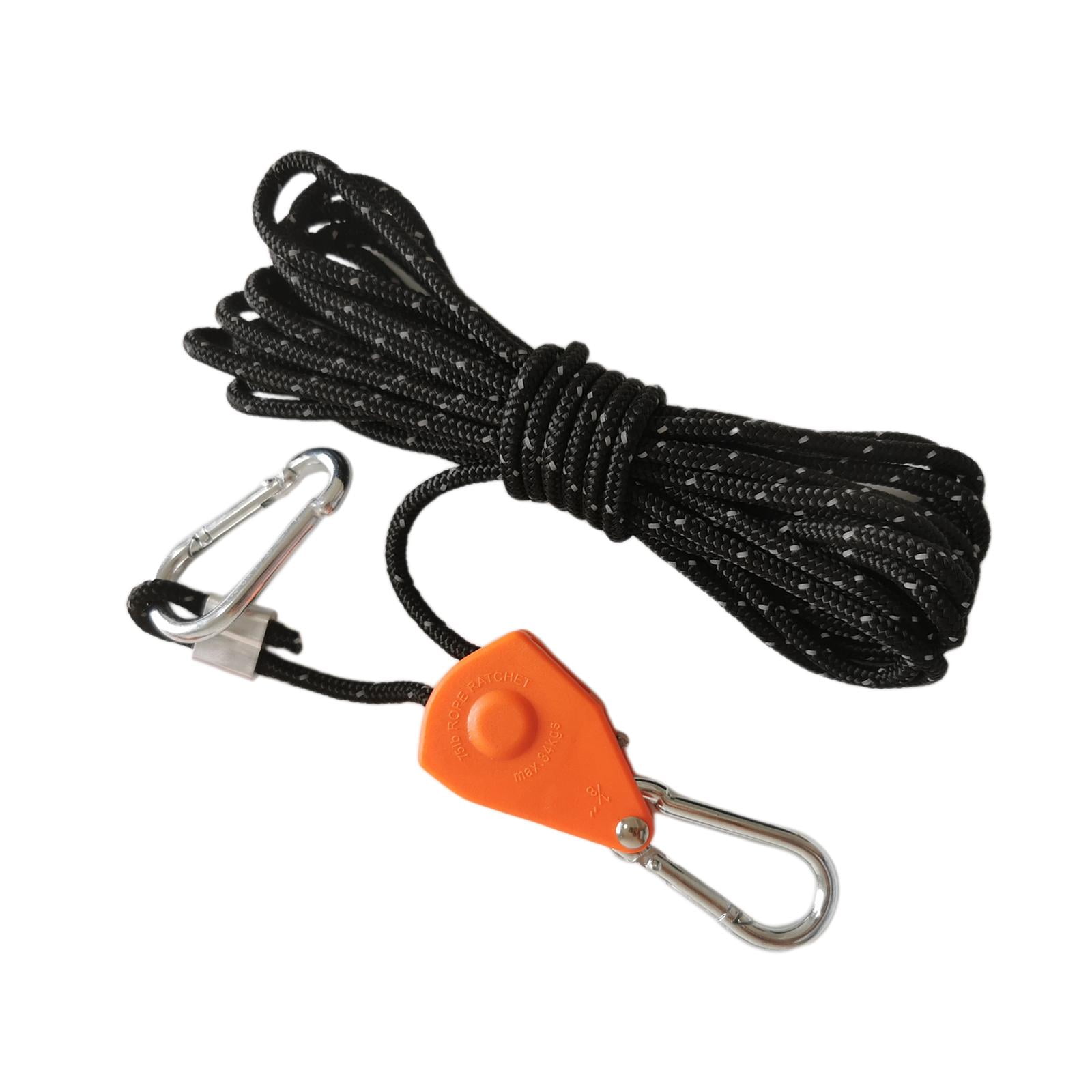 Ratchet Pulley Rope Hanger Tent Wind Rope Tent Guide Rope Fast Locking ...
