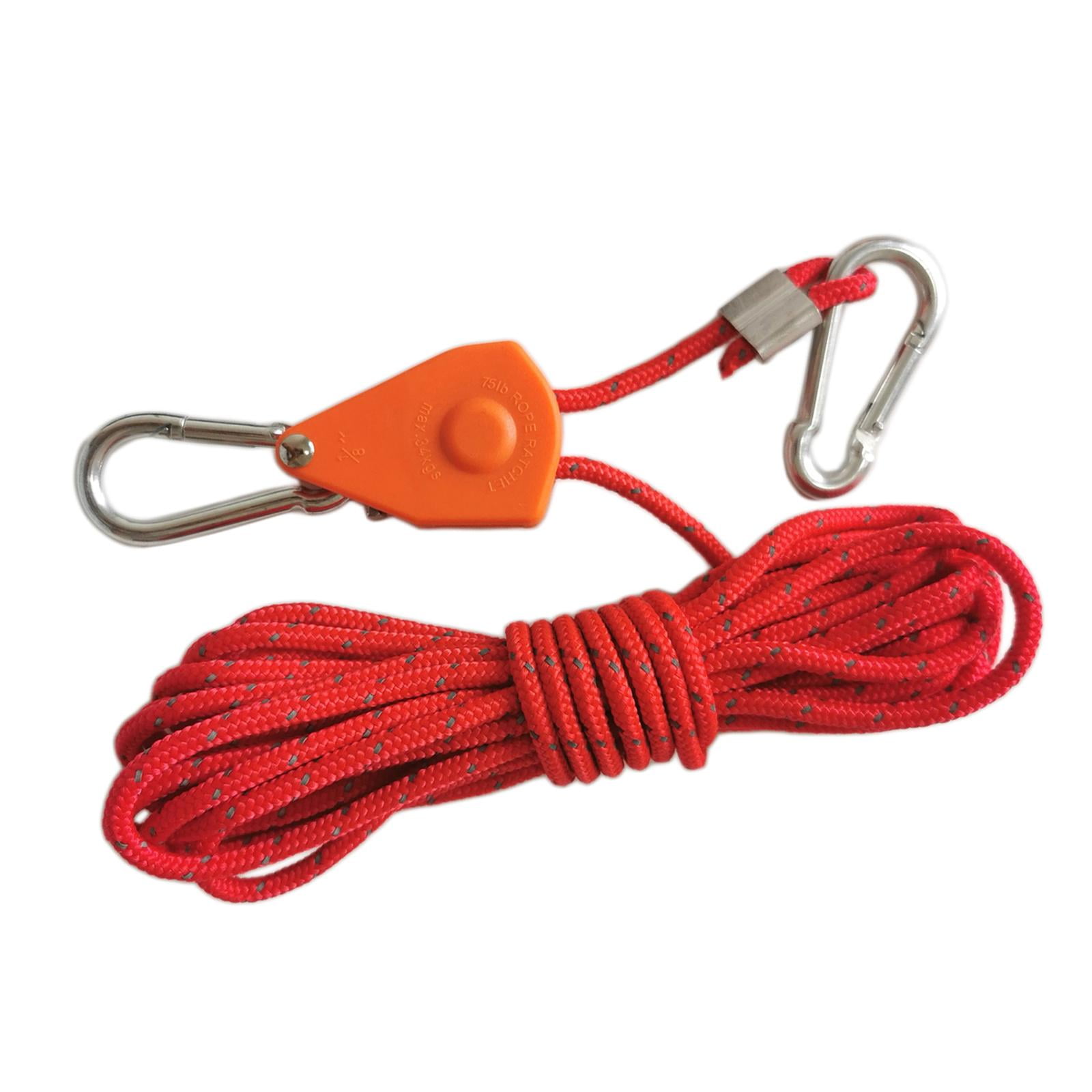Ratchet Pulley Rope Hanger Tent Wind Rope Tent Guide Rope Fast Locking ...