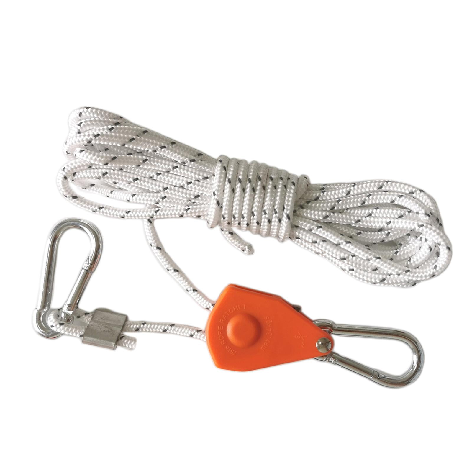 Ratchet Pulley Rope Hanger Tent Wind Rope Tent Guide Rope Fast Locking ...