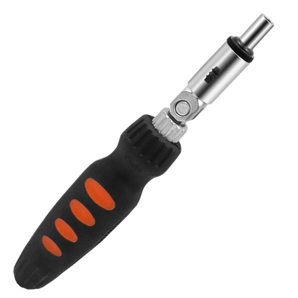 Ratchet Screwdriver Bit Socket 1/4 Inch Hex Head 45# Steel Left Right ...