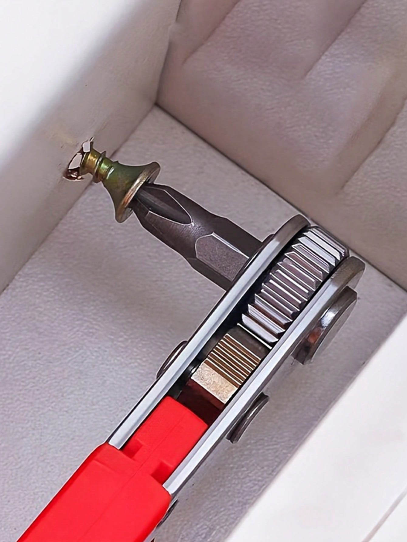 Ratchet Screwdriver Handles Narrow Spaces, Front And Rear, Elbow Wrench ...