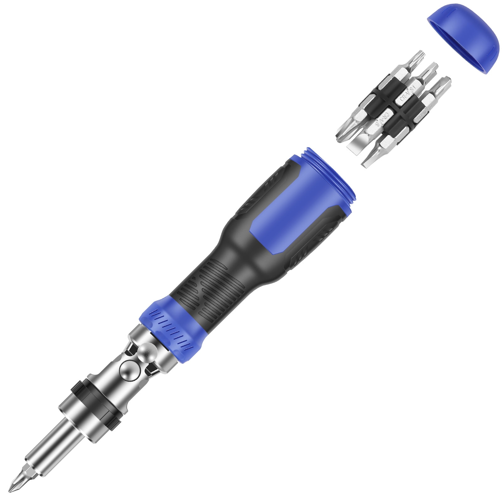 Ratchet Screwdriver Set 13 in 1 Adjustable Angle Screwdriver Portable ...