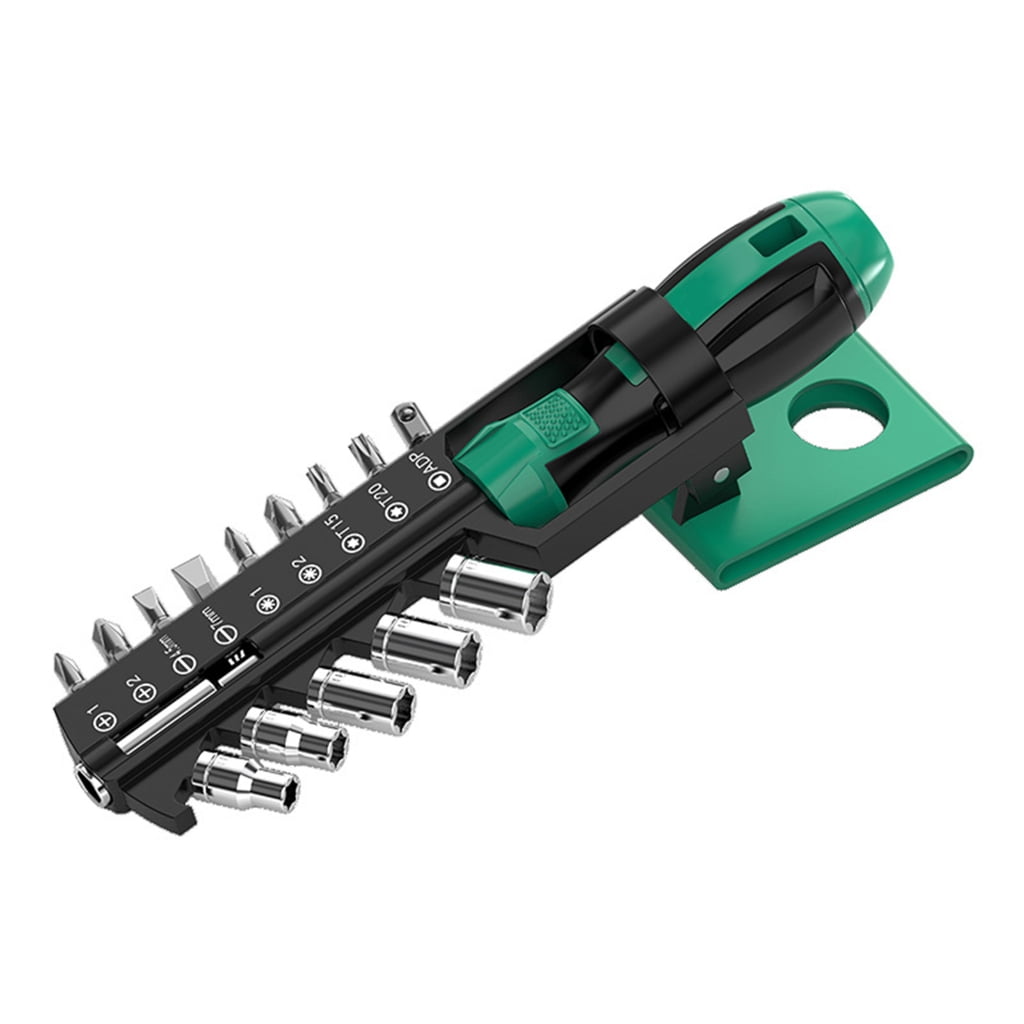 Ratchet Screwdriver Set 15Pieces Socket Set Magnetic Screwdriver Bit ...