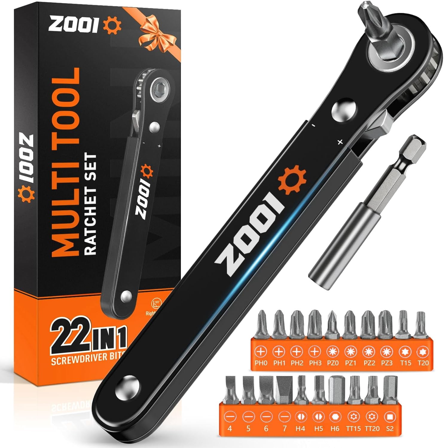 Ratchet Screwdriver Set, EDC Gear Tool Pocket Ratcheting Screwdriver ...