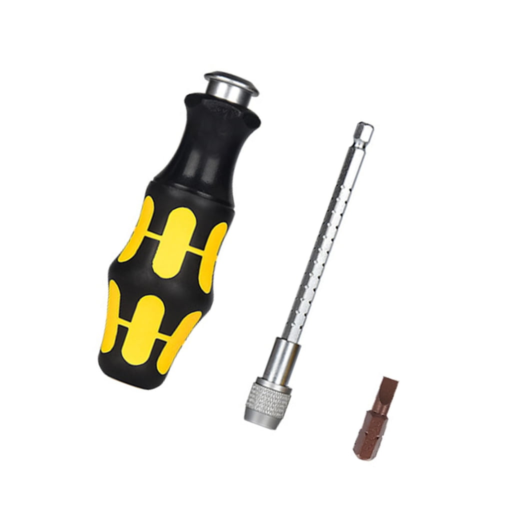Ratchet Screwdriver Set Slotted Crossed Screwdriver Magnetic Telescopic ...