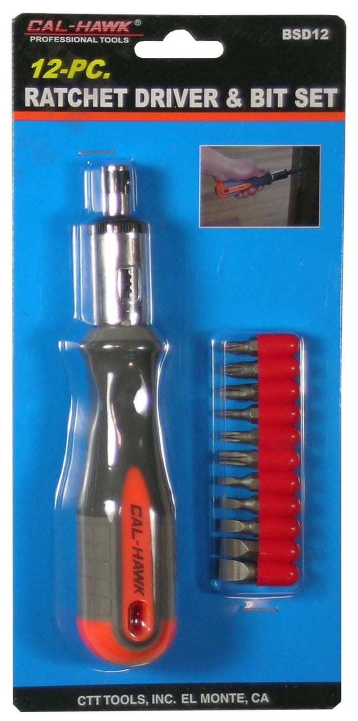 Ratchet Screwdriver and Bit Set 12 Piece - Walmart.com