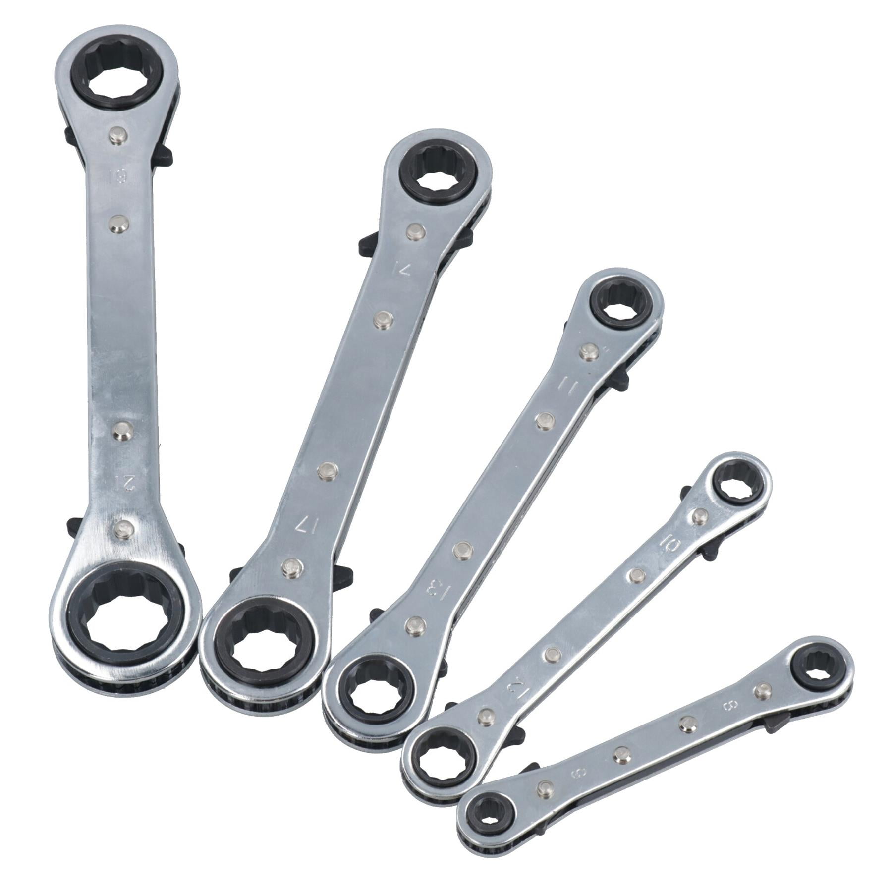 Ratchet Spanner Set Metric Sizes Double Ring Wrench TE075 - Walmart.com
