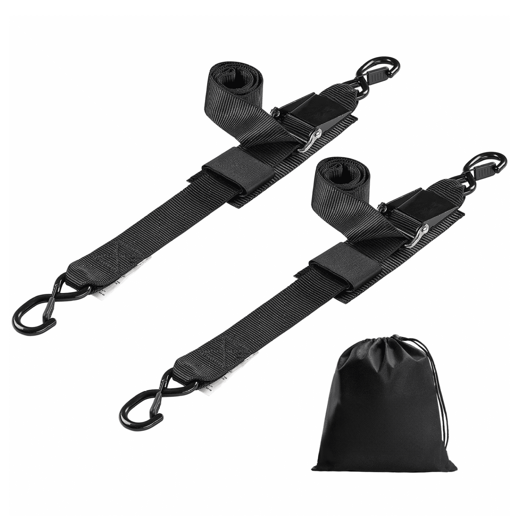 Ratchet Straps 2in x 4ft (2 Pack) - Boat Tie Down Straps, Retractable ...