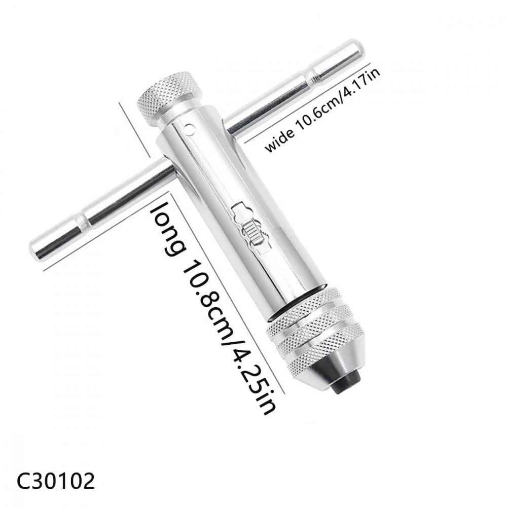Ratchet T Handle Tap Wrench Machine Screw Thread Milling T-shape Taps ...