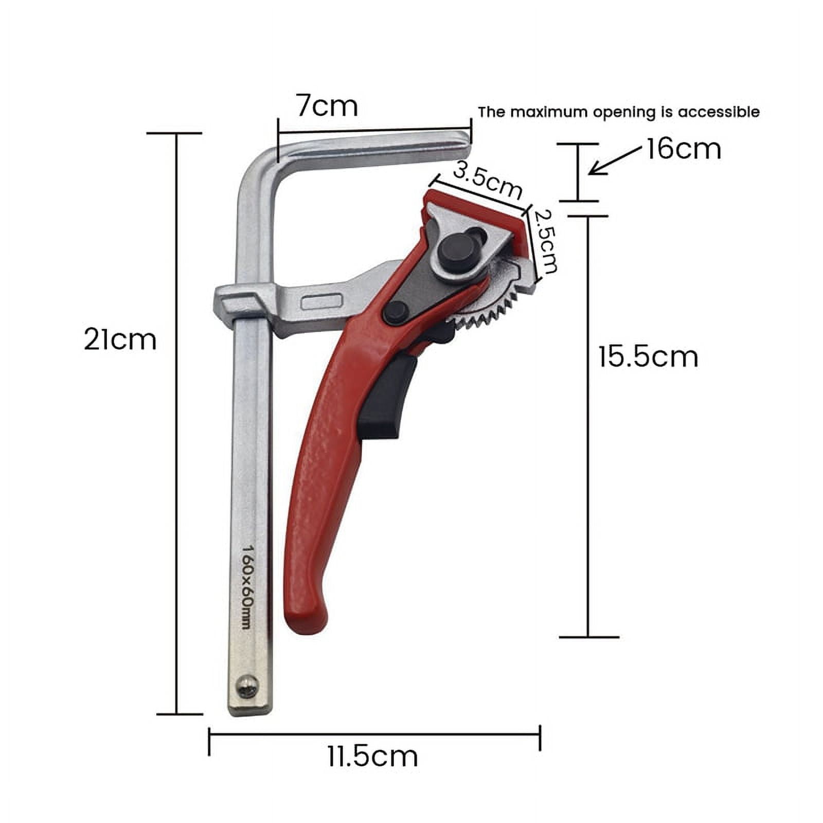Ratchet Table Clamp Quick Release Bar Clamp Steel Clamping F Track Clip ...