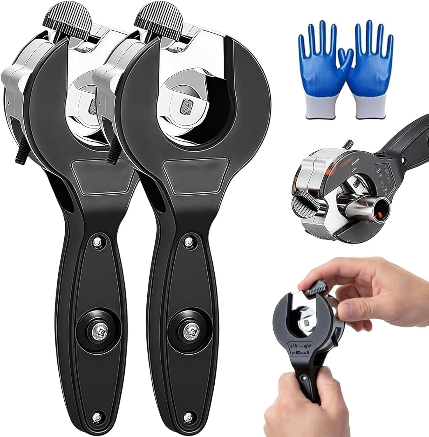 Ratchet-Type Pipe Cutter, One-Hand Fast Pipe Cutting Tool, Adjustable ...