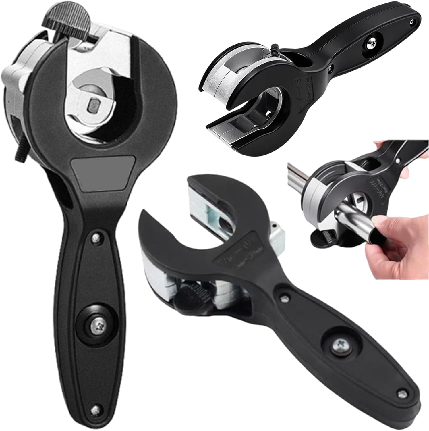 Ratchet-Type Pipe Cutter, One-Hand Fast Pipe Cutting Tool, No Burrs, 2 ...