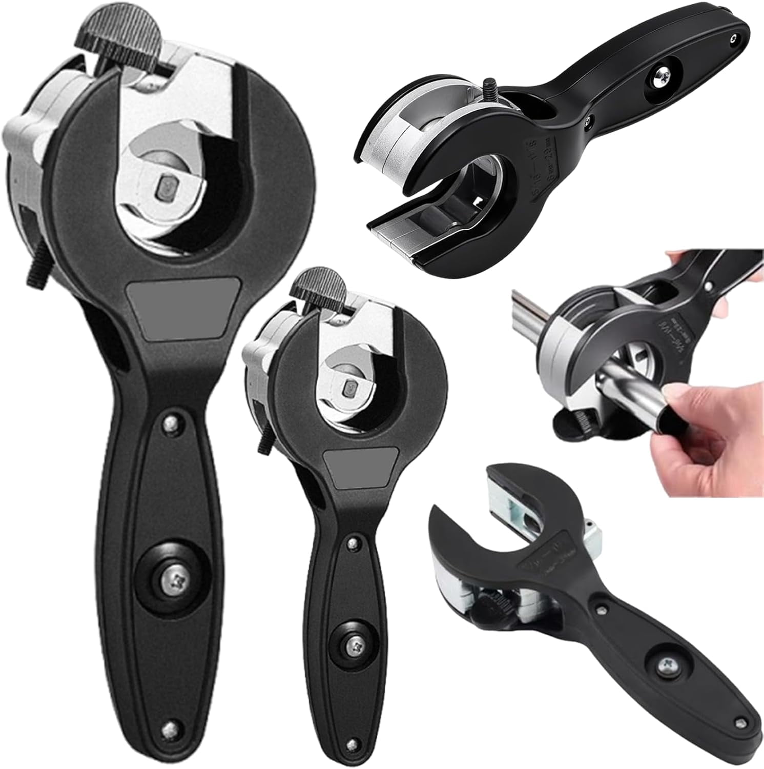 Ratchet-Type Pipe Cutter, One-Hand Fast Pipe Cutting Tool, No Burrs, 2 ...