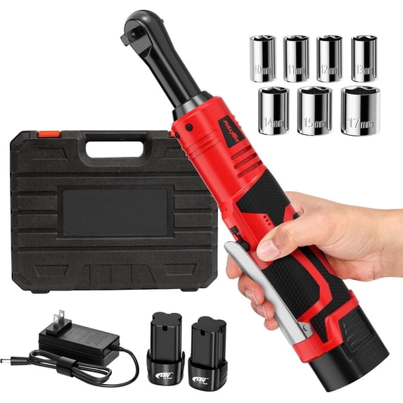 Ratchet Wrench Set, 550 RPM Cordless Ratchet Wrench, 3/8" 18V Power ...