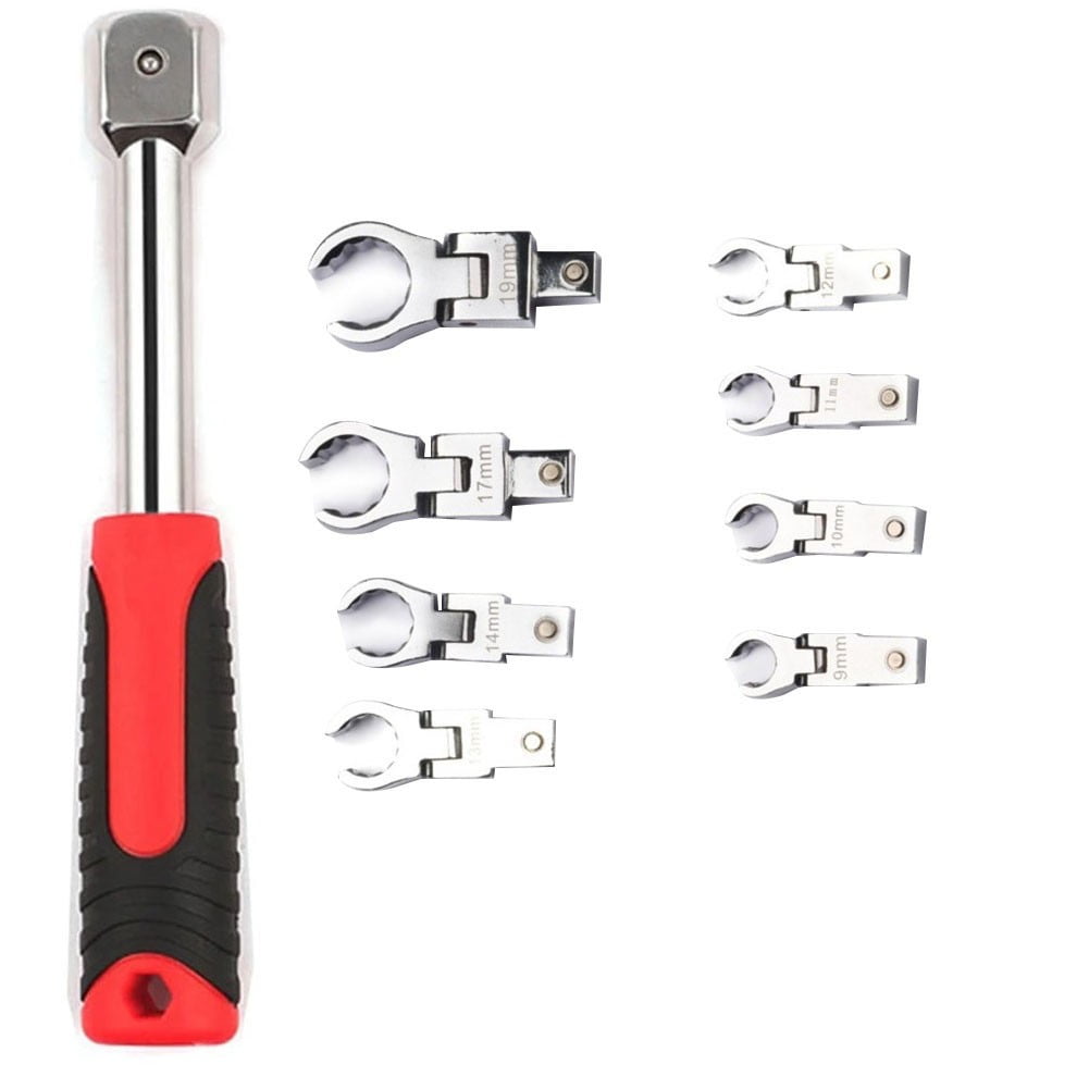 Ratchet Wrench Shaking Head Rotatable 180 ° Removable Flexible Torque ...